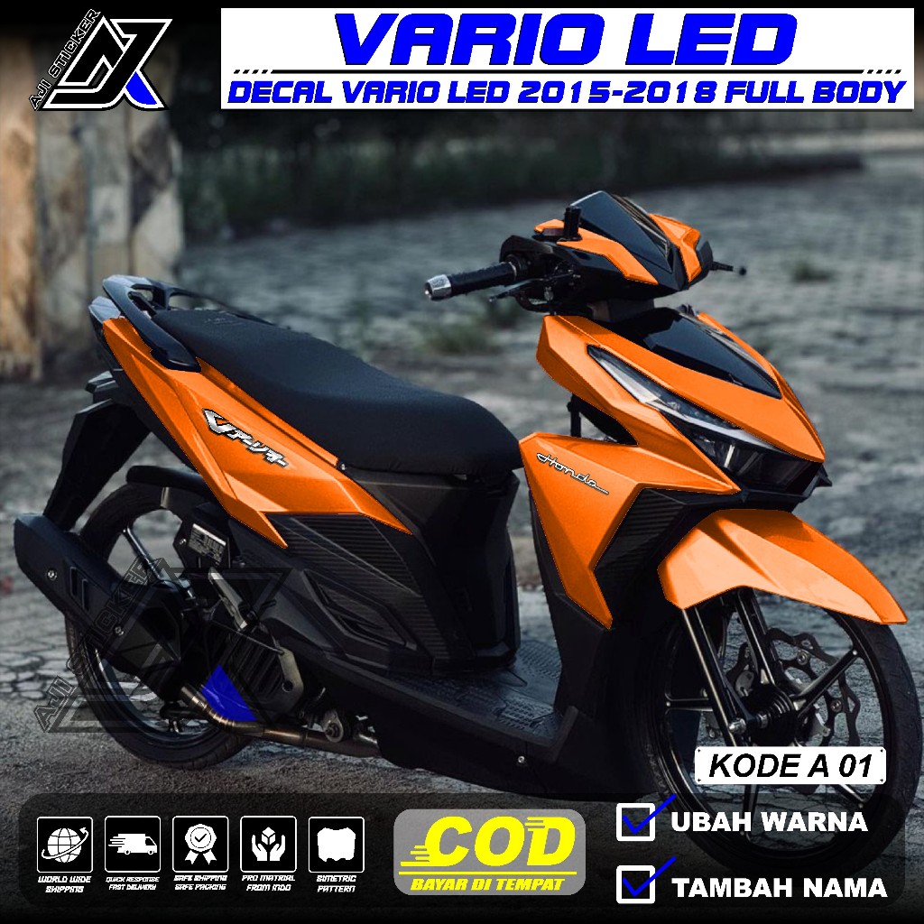 Jual Decal VARIO 150 old Full Body - Sticker Vario Led Old 125 150 Fullbody Desain POLOS ...