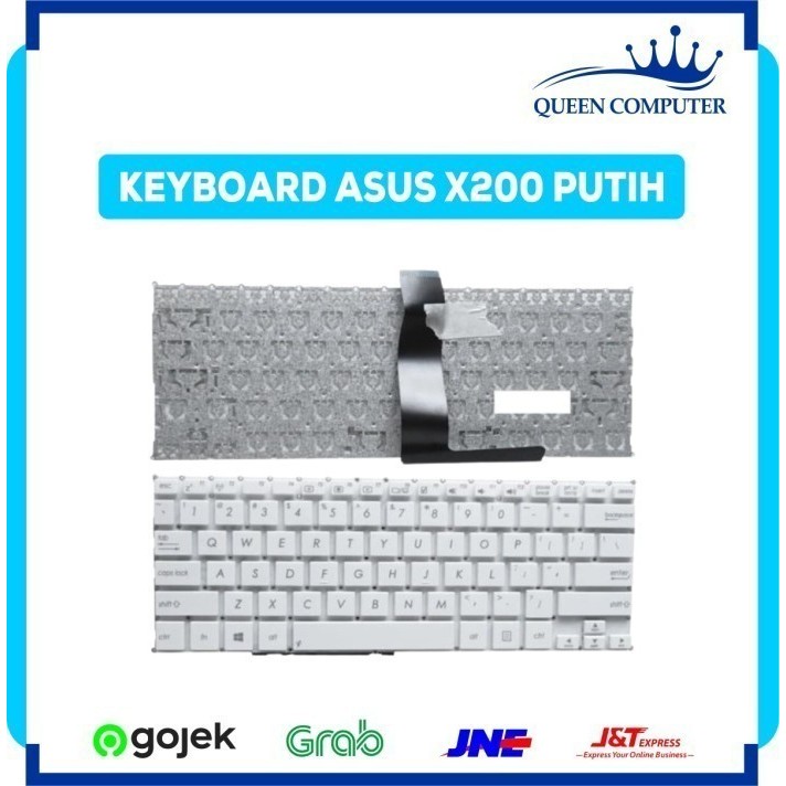 Jual Keyboard Laptop Asus F200 F200CA F200LA F200MA Series White ...