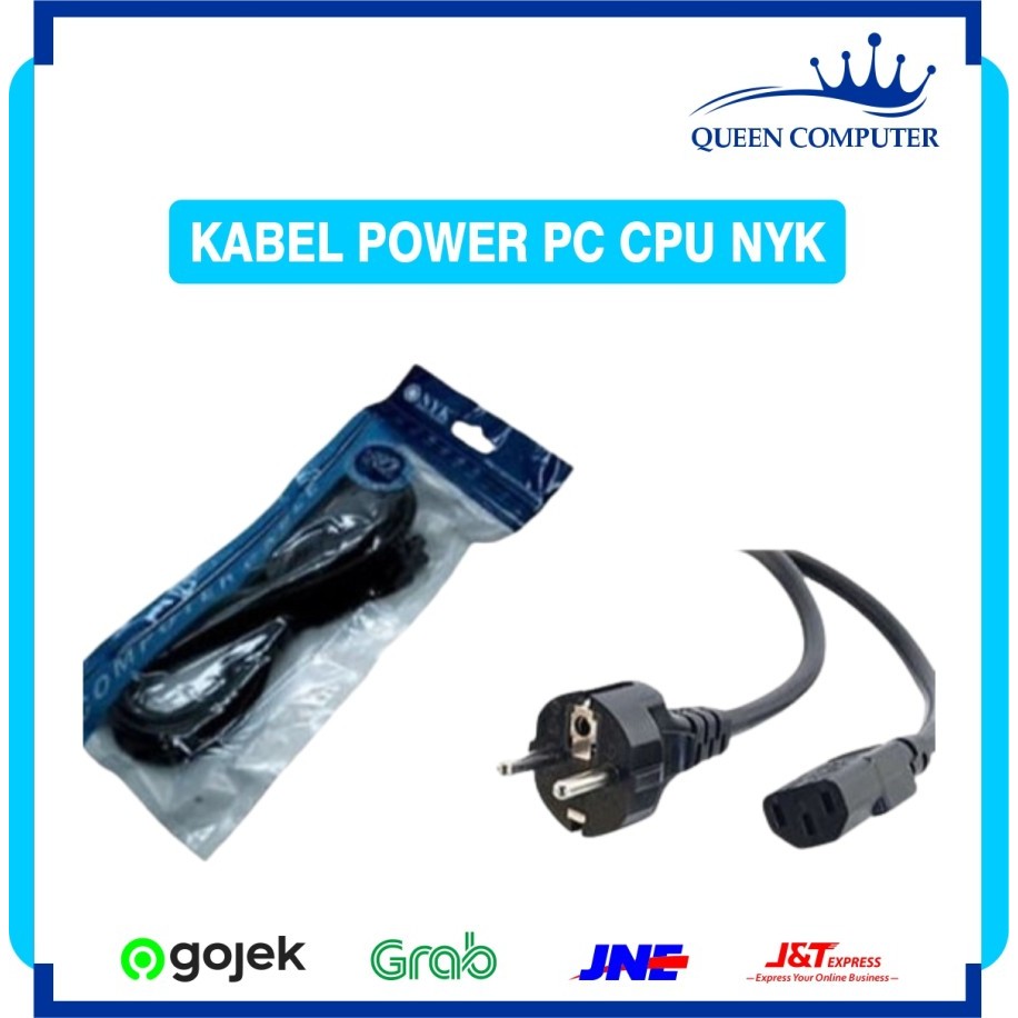 Jual Kabel Power PC CPU NYK original 1.5 meter | Shopee Indonesia