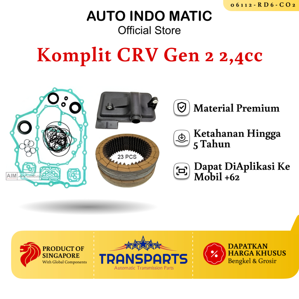 Jual Paking Sil Packing Seal Matic Crv Rd6 K24 Komplit 06112-RD6-CO2 ...
