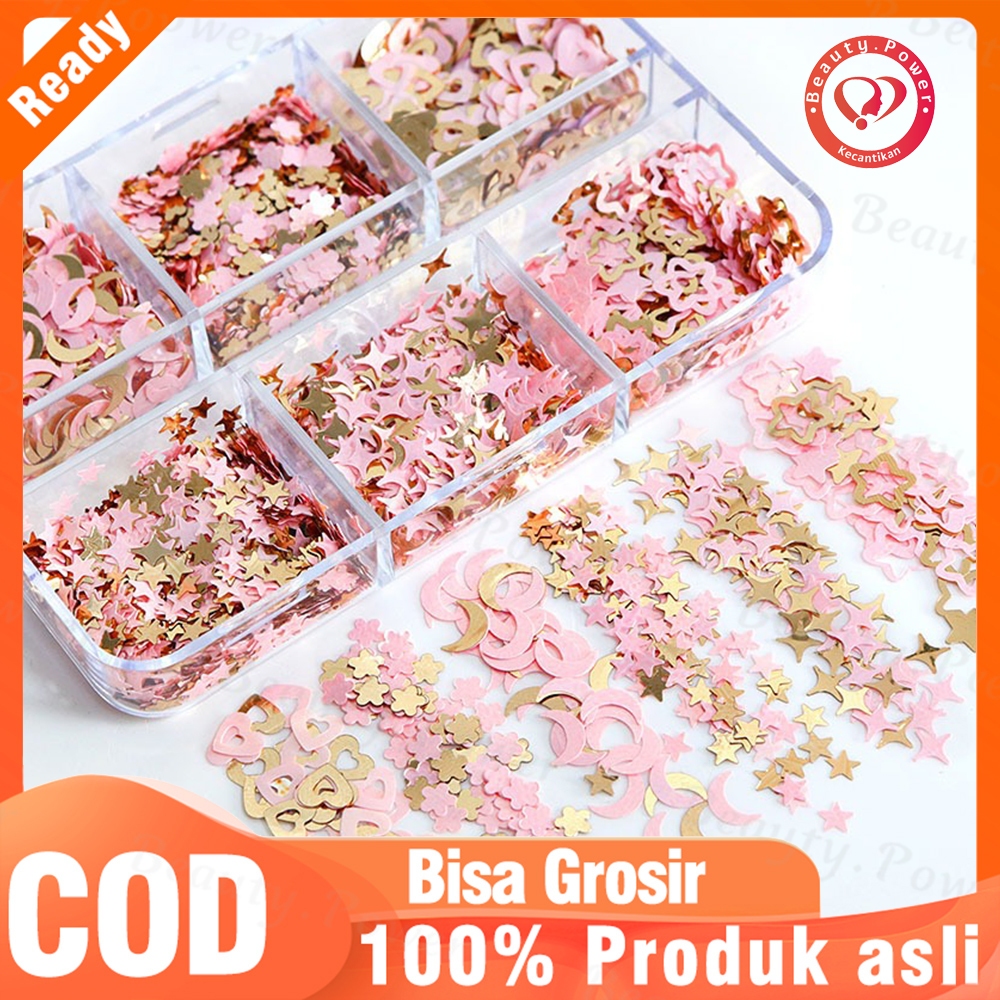 Jual 1 Kotak Sequin Glitter Payet Aksesoris Kelinci Confetti Untuk ...