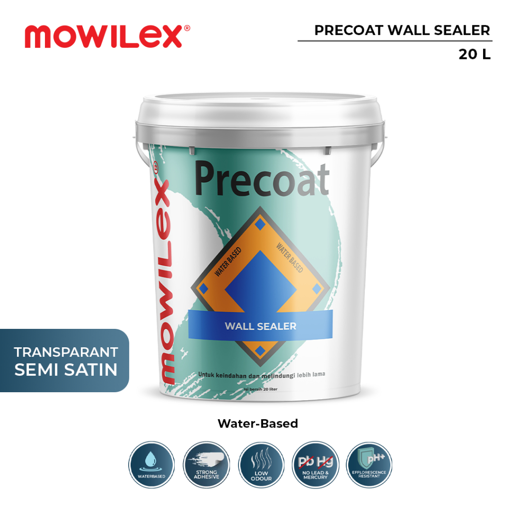 Jual Mowilex Precoat Wall Sealer WSWB Cat Dasar Tembok - 20 Ltr ...