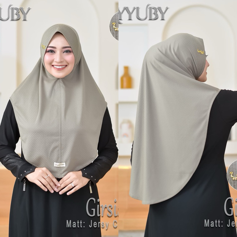 Jual Hijab Instan Girsia Soft Ped Daily Jersey Cherfon Original Ayyuby ...