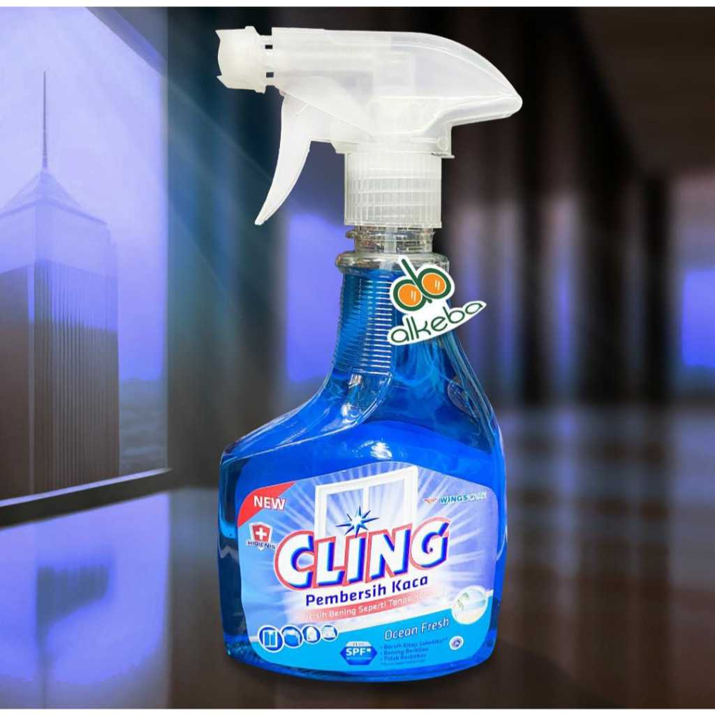Jual CLING Glass Cleaner 440 ml Botol Spray Semprot / Cairan Pembersih Kaca | Shopee Indonesia