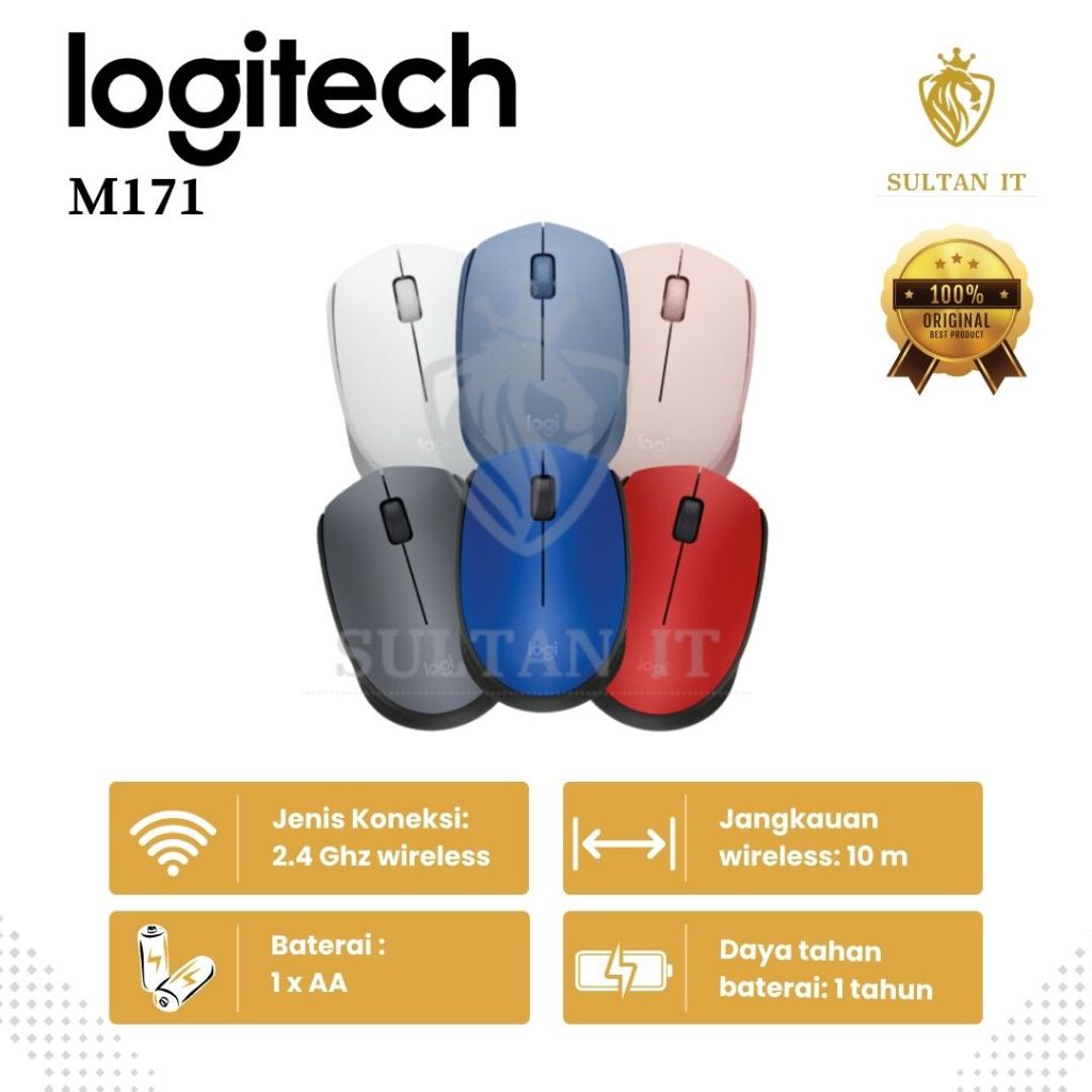 Jual Mouse Wireless Logitech M171 Original | Shopee Indonesia