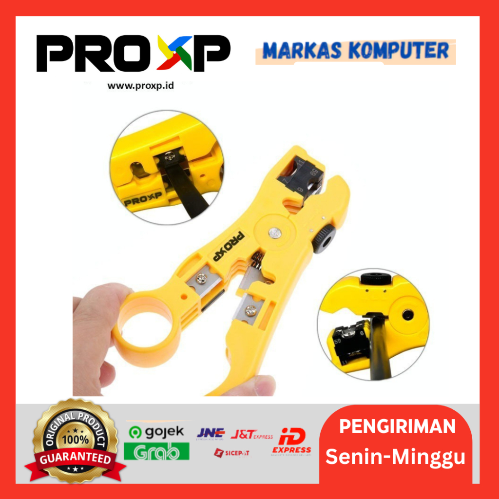 Jual Alat Pengupas Kabel LAN Cable Wire Stripper Cutter ProXp | Shopee ...