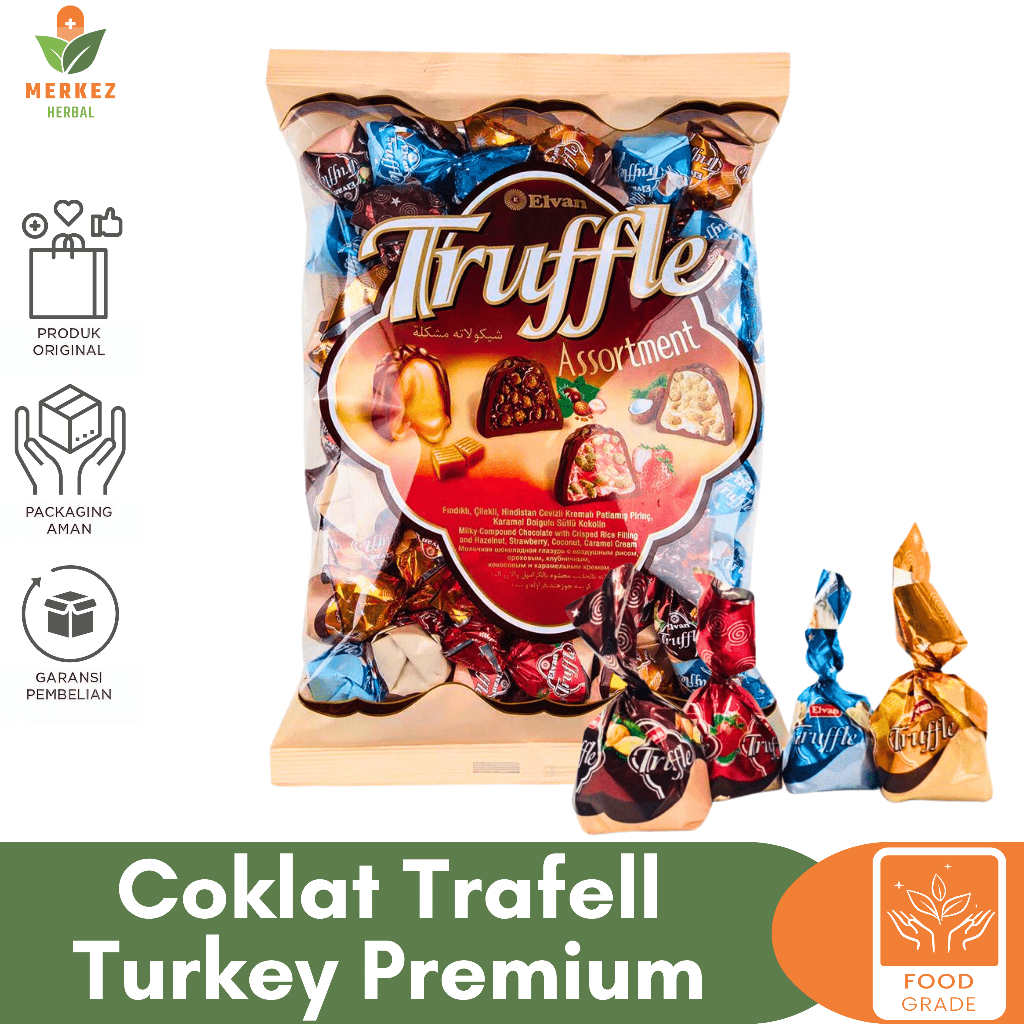 Jual Coklat Turki Truffle Elvan 1 Kg Premium Mix | Cokelat Arab Turkey ...