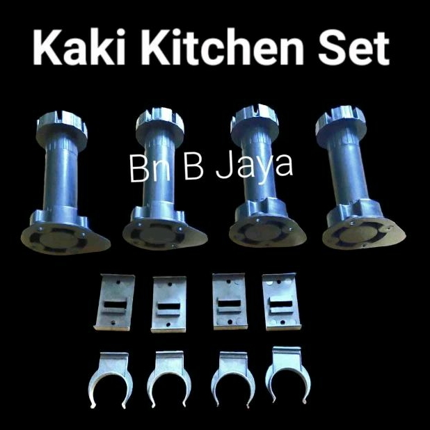 Jual Kaki Kitchen Set 10 cm / 100 mm Dapur Meja Lemari Stabil Adjuster ...