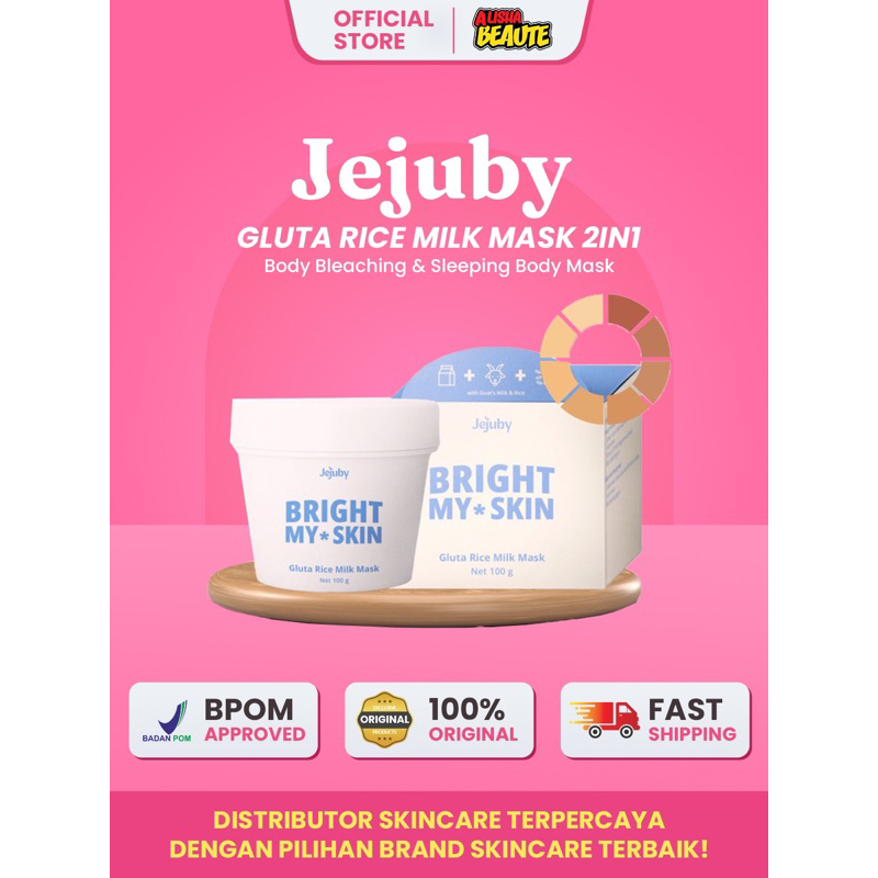 Jual Gluta Rice Milk Mask 2in1 Body Bleaching & Sleeping Body Mask ...
