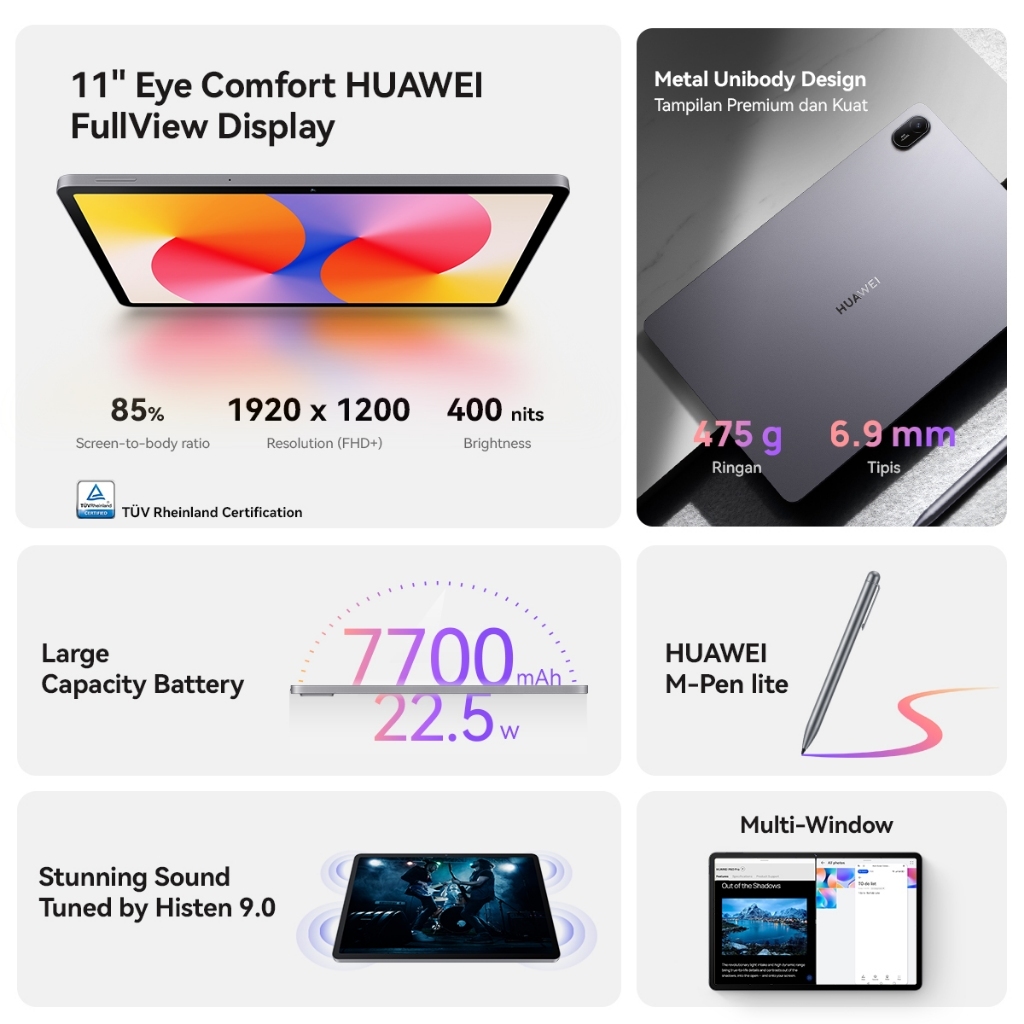 Jual Huawei MatePad SE 11" Tablet 6/128GB Garansi Resmi | Shopee Indonesia