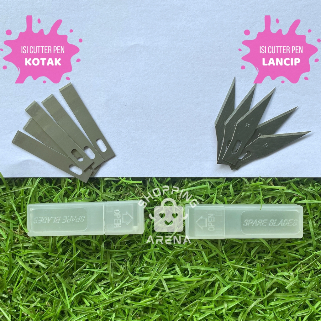 Jual Set Mata Pisau Ukir ISI SAJA 5pcs Isian Pena Cutter Alat Kerajinan ...