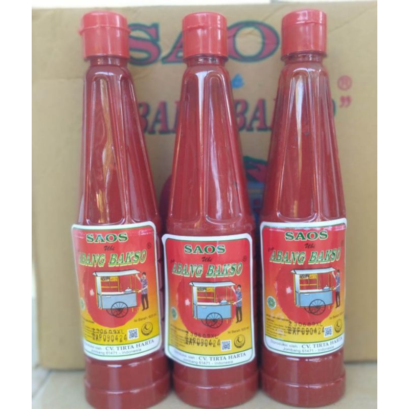 Jual saos bakso botol plastik / Caos cap abang bakso / Saos kemasan ...