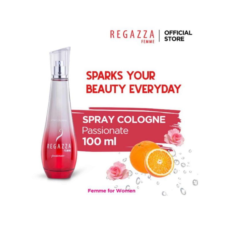 Jual Regazza spray cologne red passionate 100 ml | Shopee Indonesia