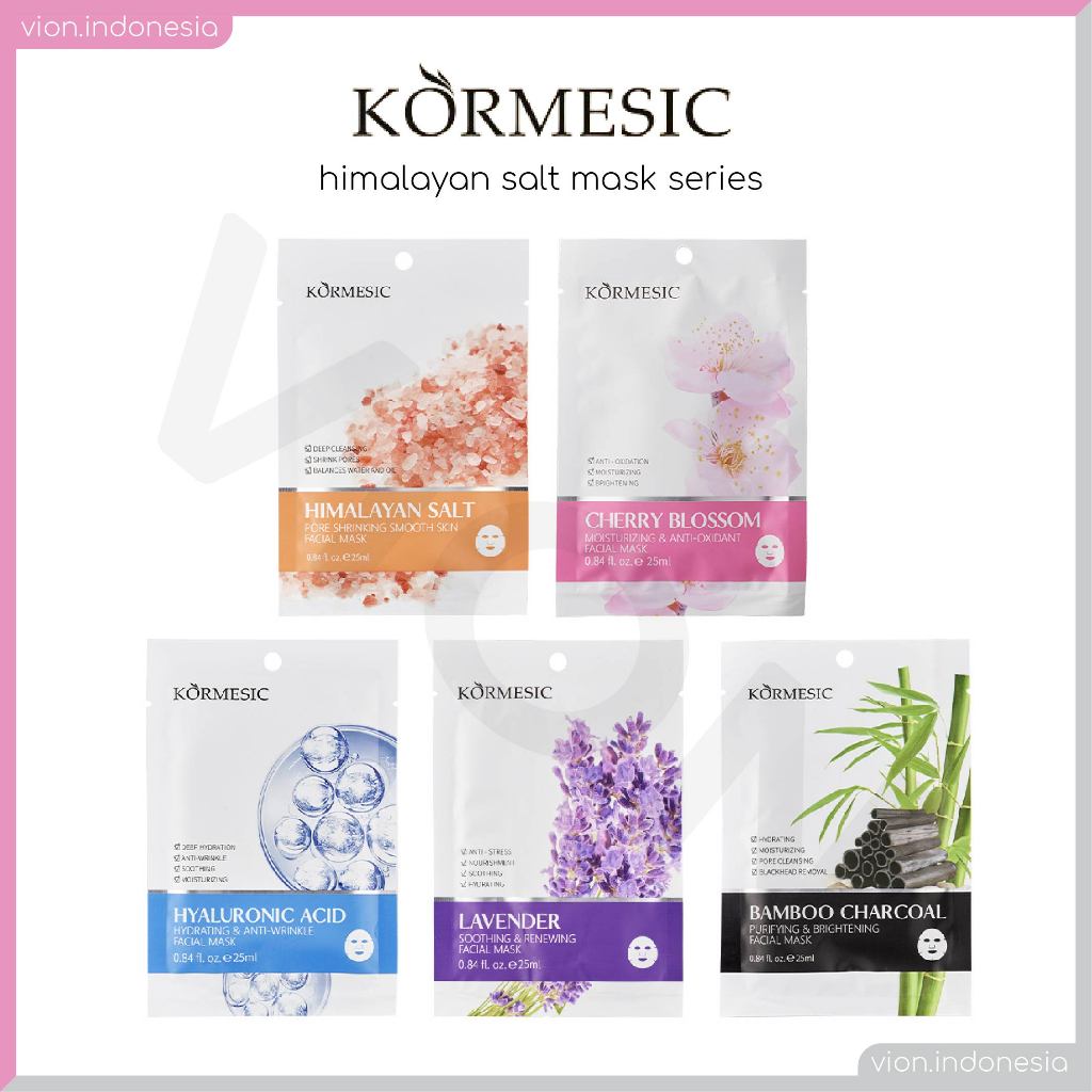 Jual KORMESIC Sheet Mask Himalayan Salt Series Masker Wajah Korea ...