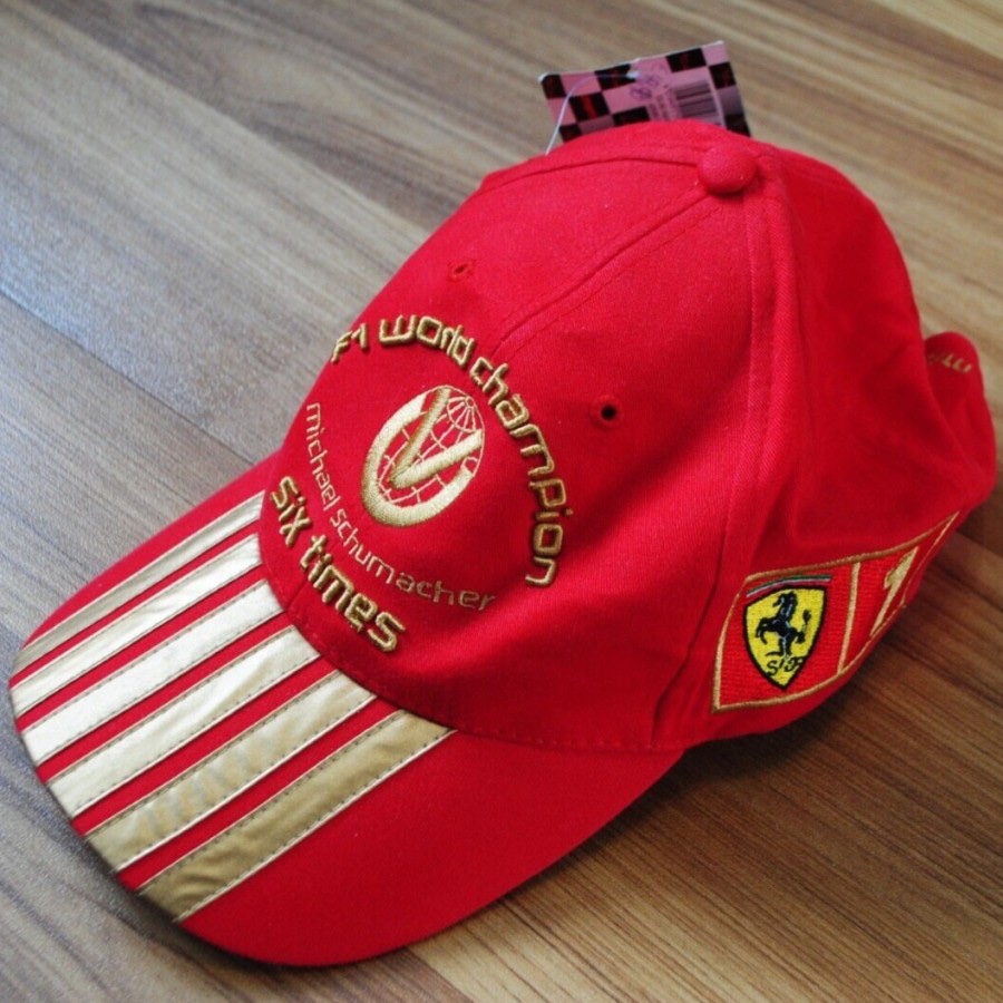 Jual Scuderia Ferrari F1 2003 RARE Michael Schumacher 6 Champion Cap ...