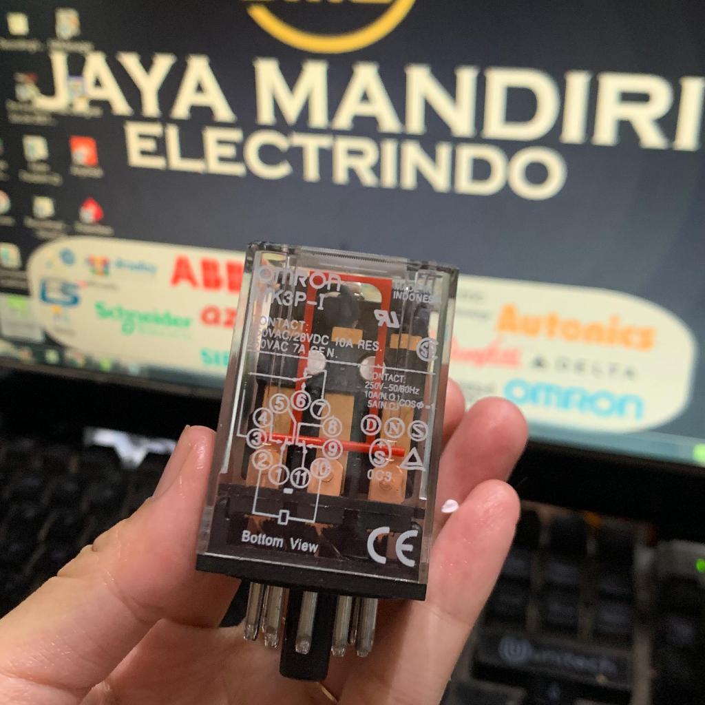 Jual RELAY OMRON MK3P-1 MK3P-I 220V 11 PIN / 11 KAKI + SOCKET | Shopee ...