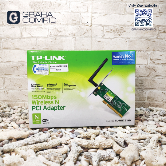 Jual TP-Link TL-WN751ND 150Mbps Wireless N PCI Adapter WiFi Card ...