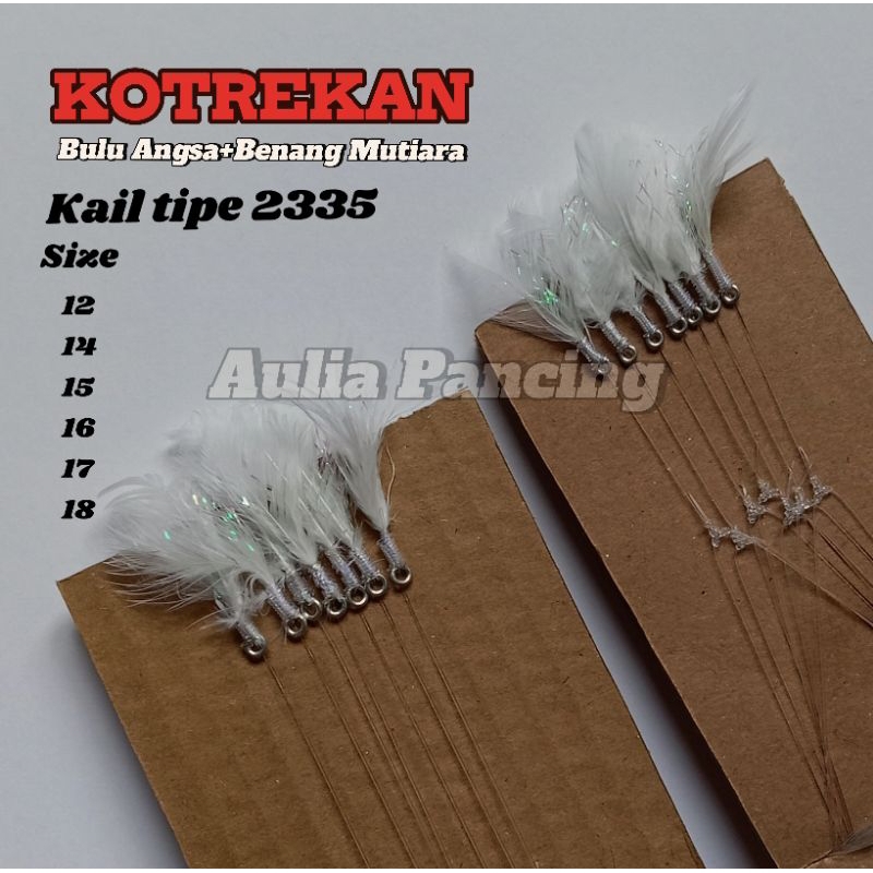 Jual Kotrek Kembung Selar Tembang Como Kotrek Bulu Angsa 7mata Kail ...