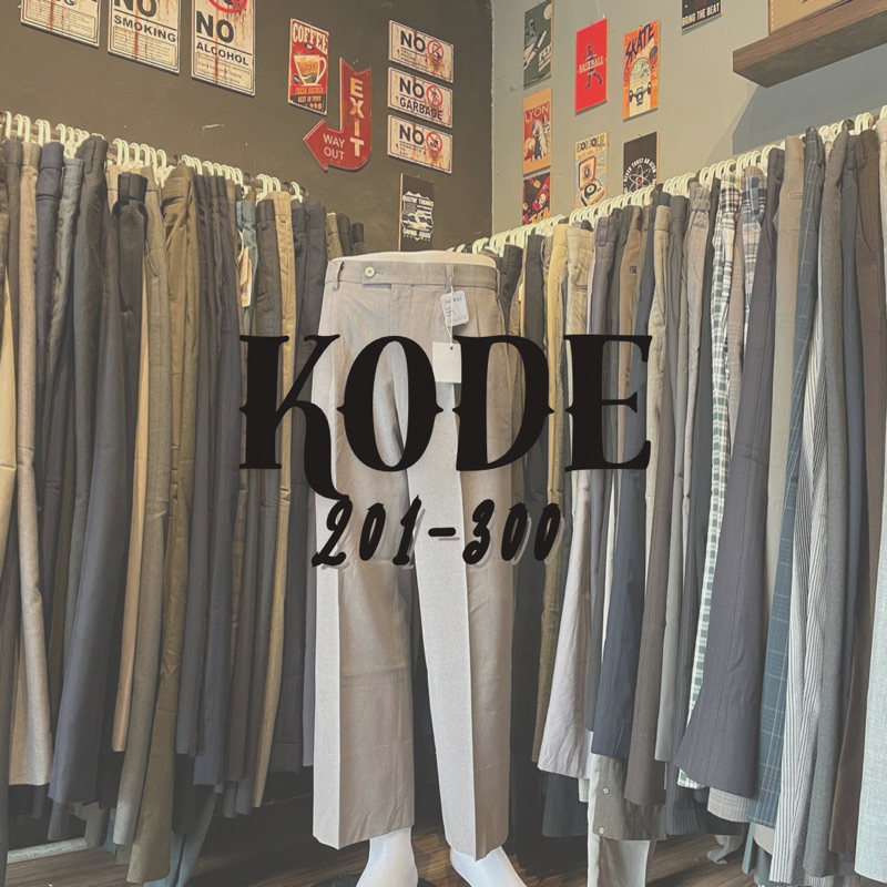 Jual KODE 201 - 300 [CELANA BAHAN/KANTOR/FORMAL] | Shopee Indonesia