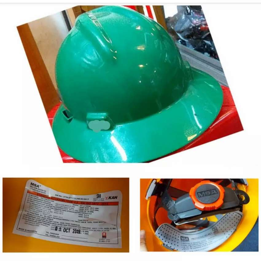 Jual Helm Safety Proyek Fullbrim Msa Lokal Fastrack / Helm MSA Full ...