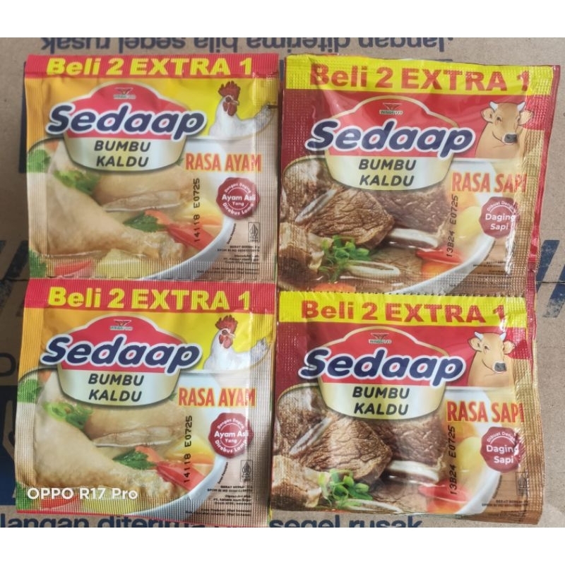 Jual Bumbu Kaldu Sedap Rasa Ayam/Sapi 9g 18pcs | Shopee Indonesia