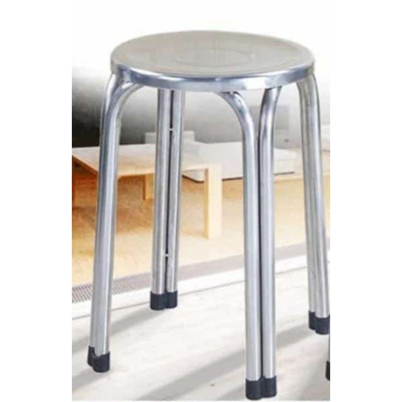 Jual Kursi Bangku Bulat Stainless 4 Kaki | Shopee Indonesia