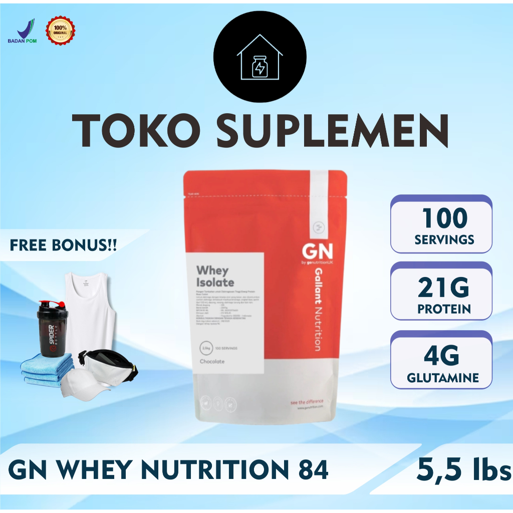 Jual GALLANT NUTRITION GN 84% 500 GRAM WHEY PROTEIN ISOLATE | Shopee ...