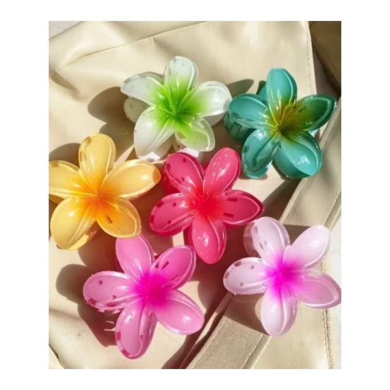 Jual (isi 6pc)Jepit Rambut Bunga Kamboja Bali Jepitan Rambut cantik ...
