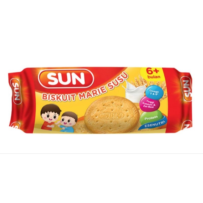 Jual sun biskuit bayi Marie susu 80 gram | Shopee Indonesia