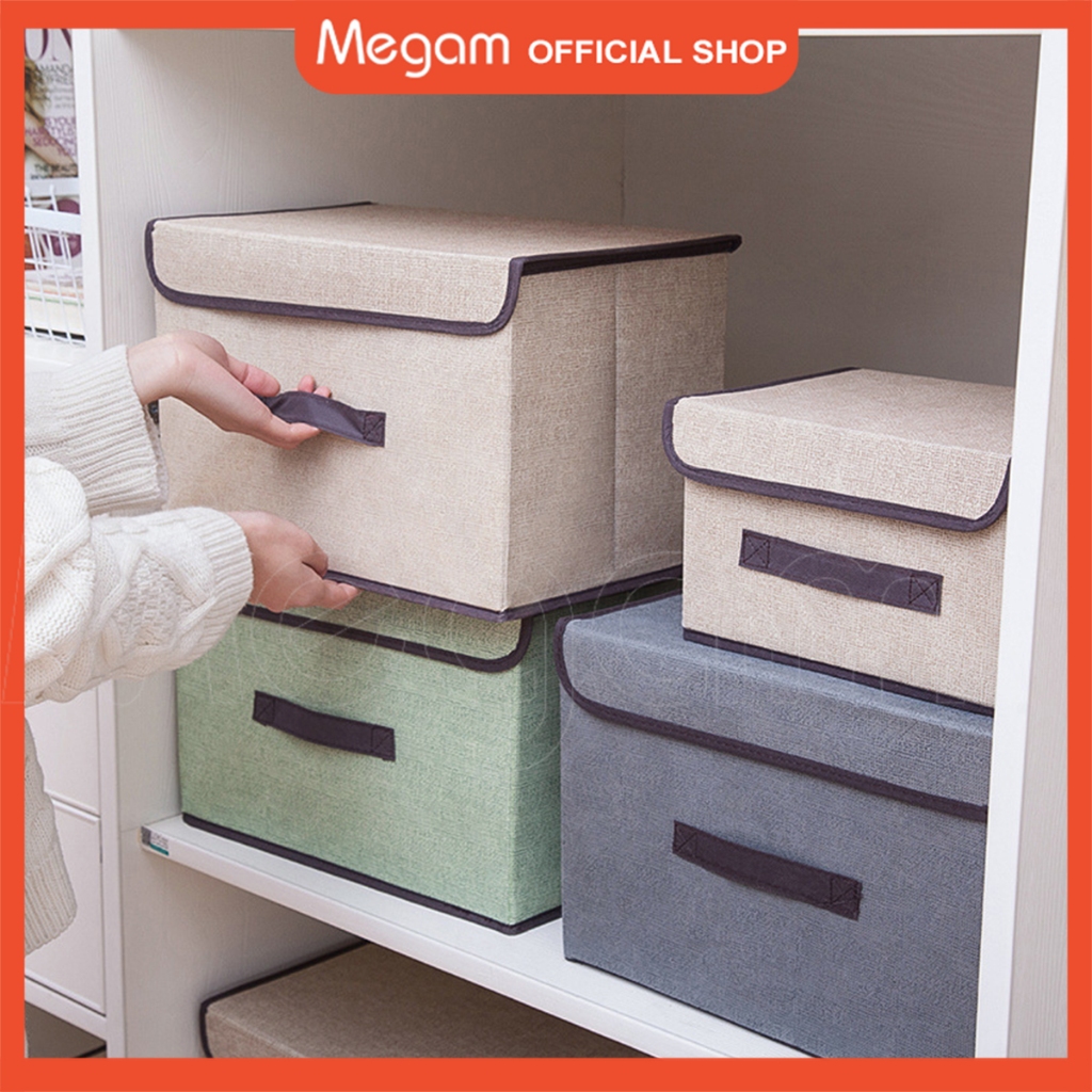 Jual Megam Storage Box 2 in 1 Tempat Penyimpanan Serbaguna Box Lipat ...