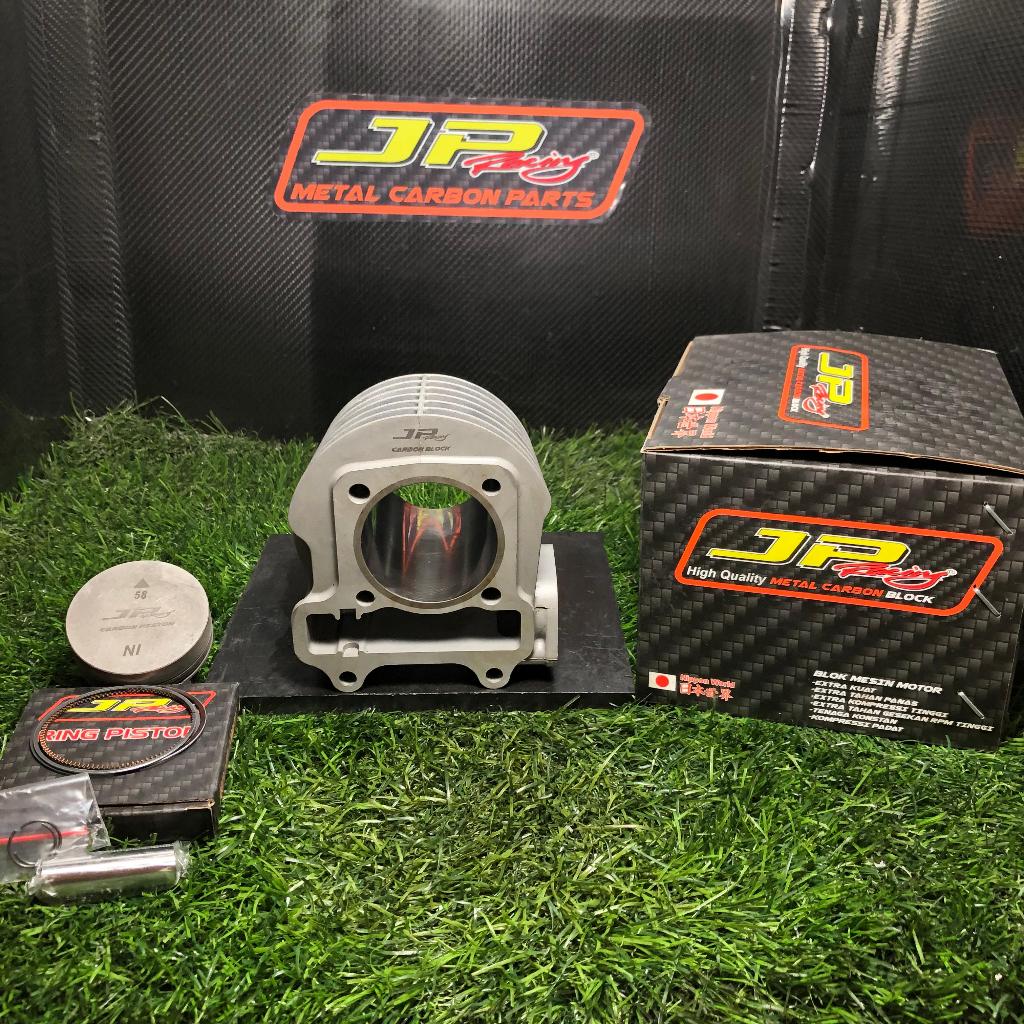 Jual Blok Metal carbon XC Honda BEAT karbu KVY matic JP Racing 54 55 58 ...