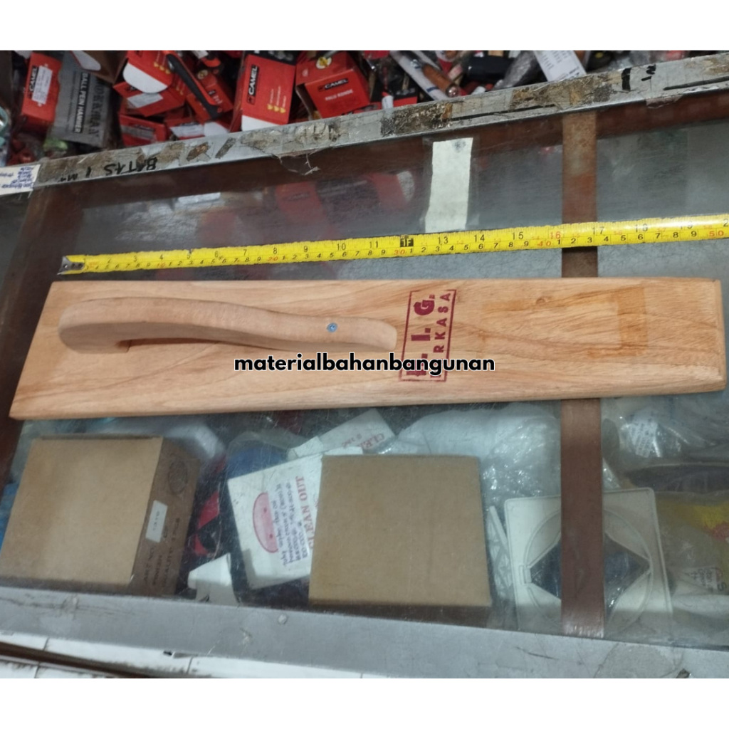 Jual Raskam Kayu Panjang 50 cm Alat Perata Acian Semen Plesteran ...