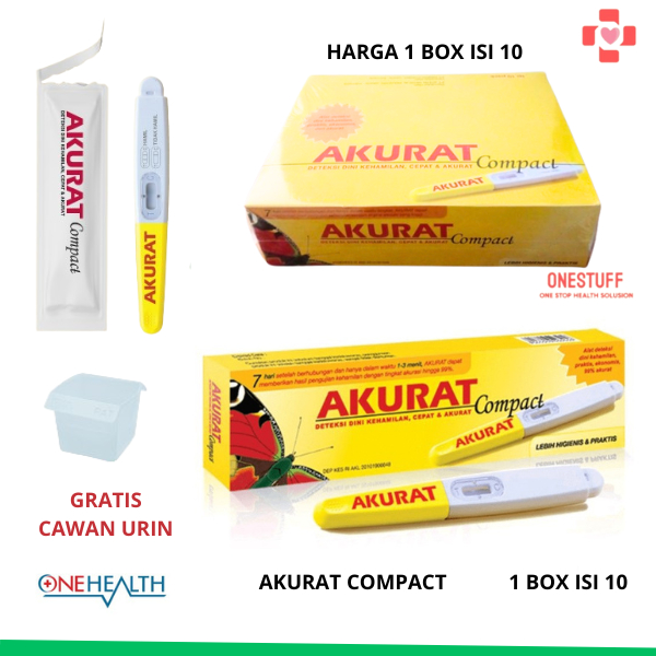 Jual Tespek Akurat Compact Alat Uji Tes Kehamilan Pribadi 1 Box isi 10 ...
