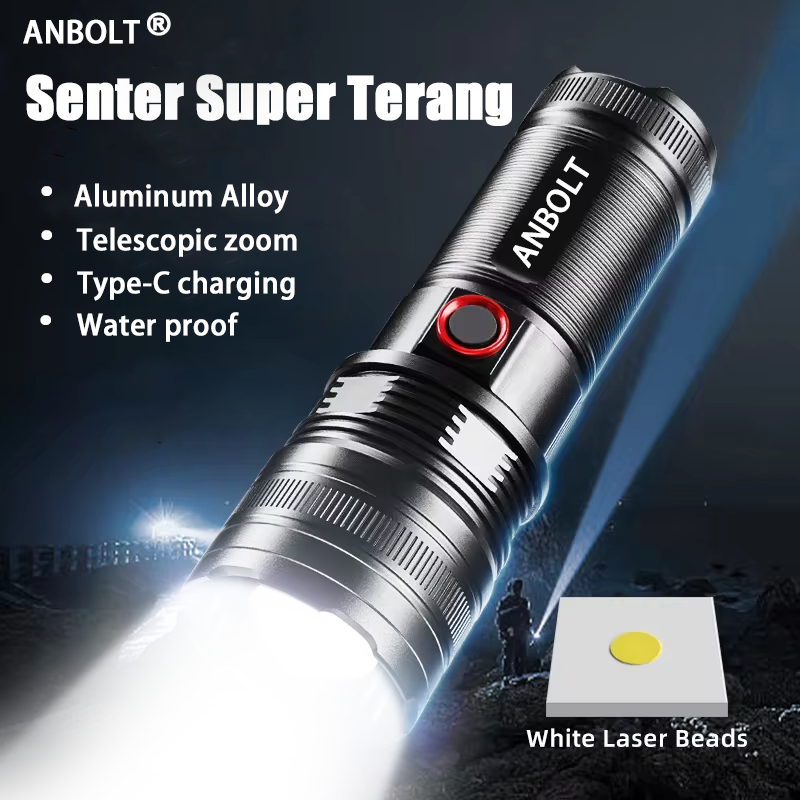 Jual 【Ready stock】Anbolt G35 Senter Super Terang Laser Jarak Jauh ...