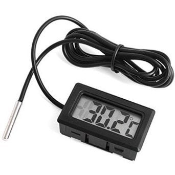 Jual Digital Thermometer with Sensor Probe Black Termometer Sensor Suhu ...