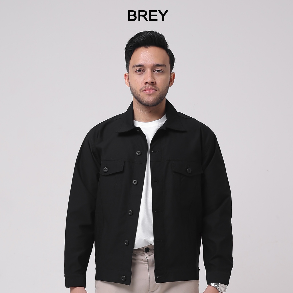 Jual BREY Jaket Pria Trucker Jacket Type 3 Premium | Shopee Indonesia