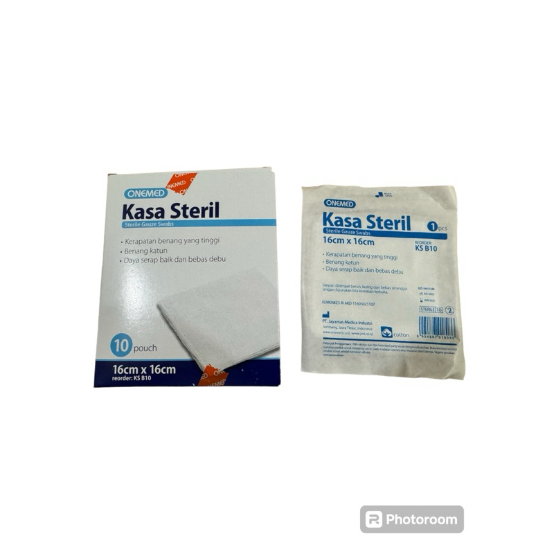 Jual Kasa steril Onemed 16x16 isi 10 Sterile Gauze Swabs Perban P3K ...
