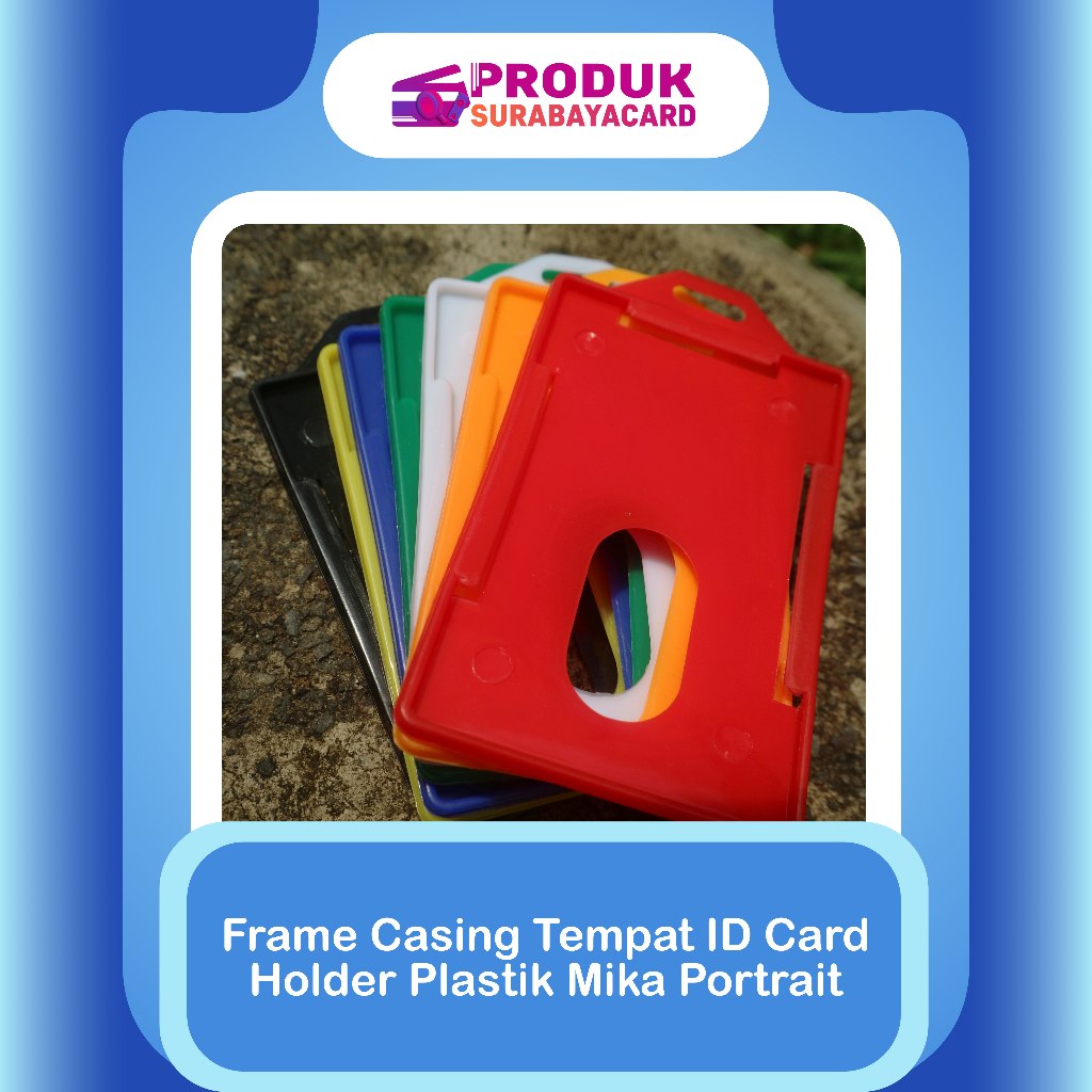 Jual Frame Casing Tempat ID Card Holder Plastik Mika Portrait | Shopee ...