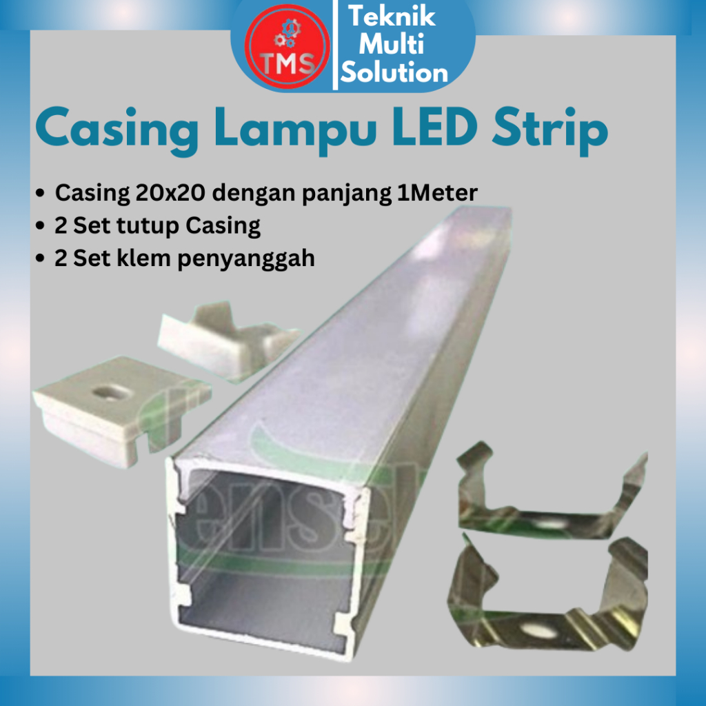 Jual Casing Lampu LED Strip Aluminium/Housing Lampu LED Strip Model U ...