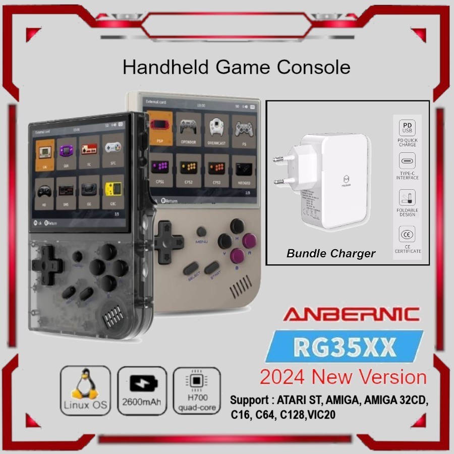 Jual New ANBERNIC RG35XX 2024 Version Portable Handheld Retro Video Game Console PS1 PSP ...