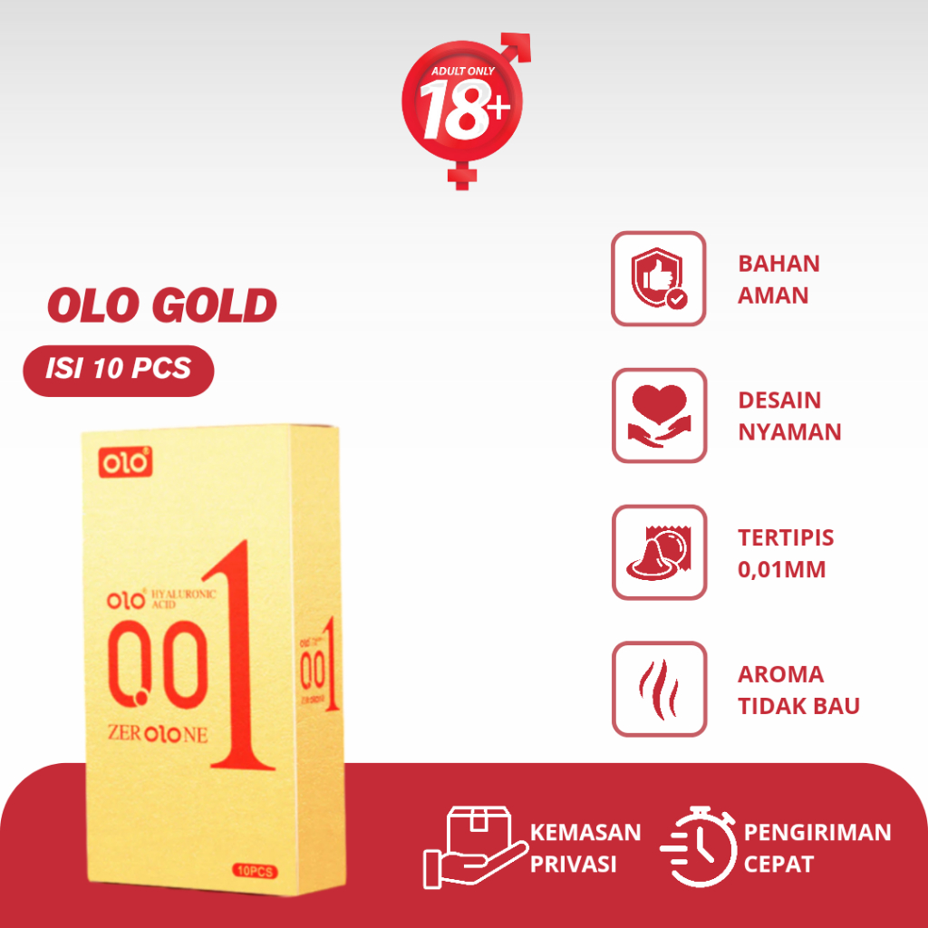 Jual KONDOM OLO 0.01 ZEROLONE GOLD SENSASI 2X LEBIH TAHAN LAMA DARI SEBELUMNYA CONDOM SUPER ...