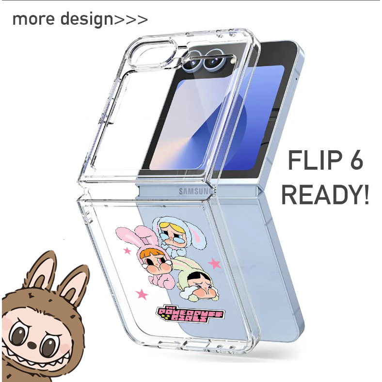 Jual Z Flip 6 Case Samsung Flip5 Flip6 Cry Baby Powerpuff Girls Labubu ...