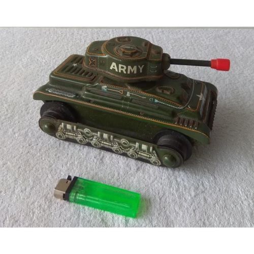 Jual Vintage Tin Toy Army Tank made in Japan by Nomura | Shopee Indonesia