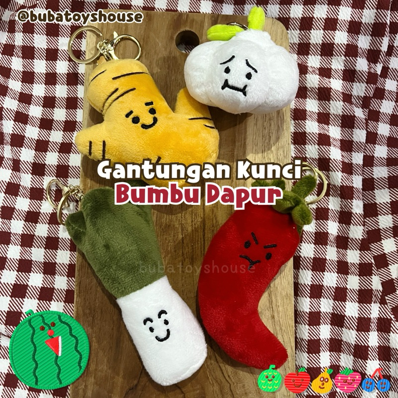 Jual Gantungan Kunci Jahe Bawang Bombay Daun Bawang Cabe Bombay Ganci ...