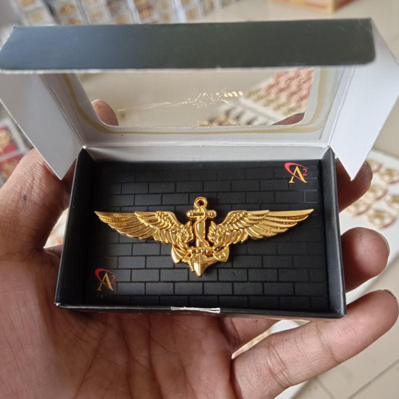 Jual super exclusive brevet wing pin pdh tni al penerbang | Shopee ...