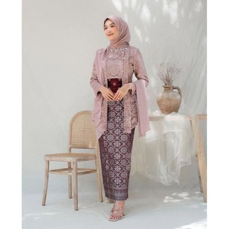 Jual one set kebaya kutu baru modern laksmi series kebaya wisuda Lamaran Tunangan terbaru full ...