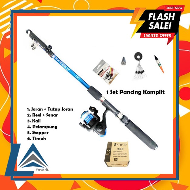 Jual Set Pancing Uticate Lengkap Tinggal Pakai Set Alat Pancing Lengkap ...
