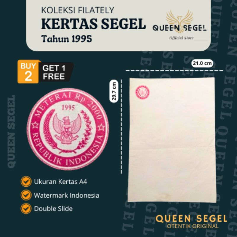 Jual Kertas Segel Tahun 1997 Double Slide Asli Original | Shopee Indonesia