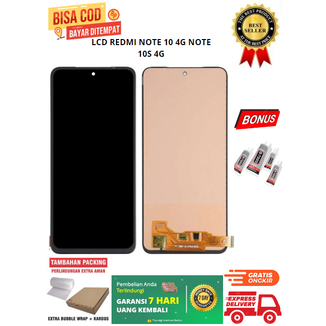 Jual LCD REDMI NOTE 10 4G / 10S 4G FULLSET TOUCHSCREEN | Shopee Indonesia