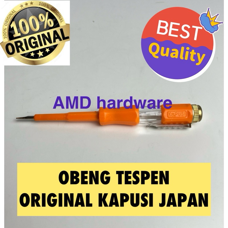 Jual OBENG TESPEN LISTRIK ALAT TEST PEN COLOK ARUS AC 100-500 Volt ...